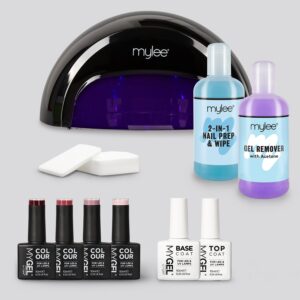 Mylee Black Curing Lamp Kit w/ Gel Nail Polish Essentials - NailsnStuff ...